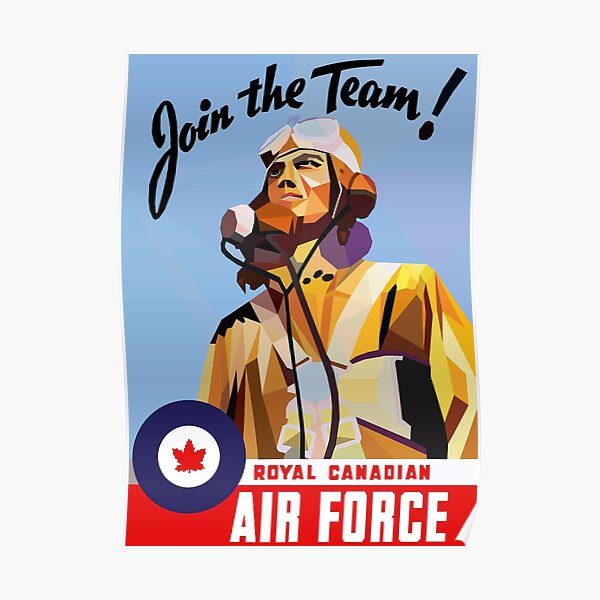 "RCAF Join The Team Poster Low Poly" Poster for Sale by SpitfireLew ...
