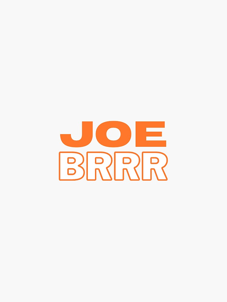 "Joe "Brrr" Burrow Design" Sticker by OutdoorExile | Redbubble