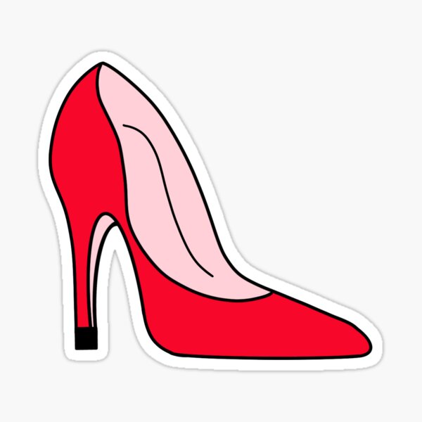 "High Heel" Sticker for Sale by emdesigns- | Redbubble
