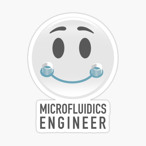 "Microfluidics Engineer - Smiley Face" Sticker for Sale by TrailMixArt ...