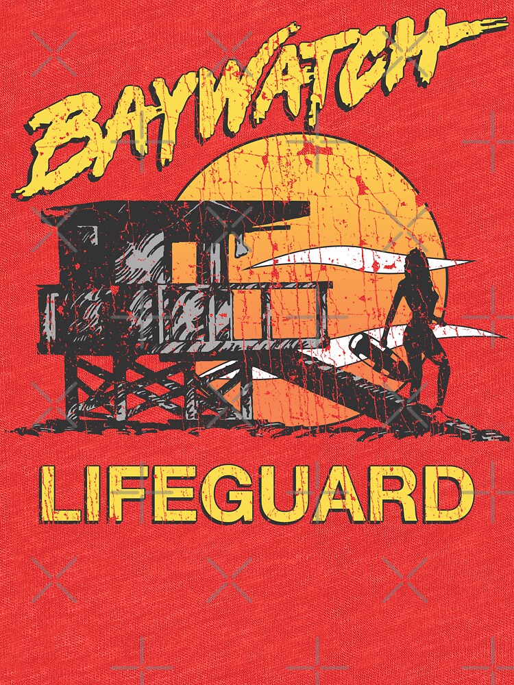 "Baywatch Lifeguard Sunset 1989" Tri-blend T-Shirt for Sale by ...