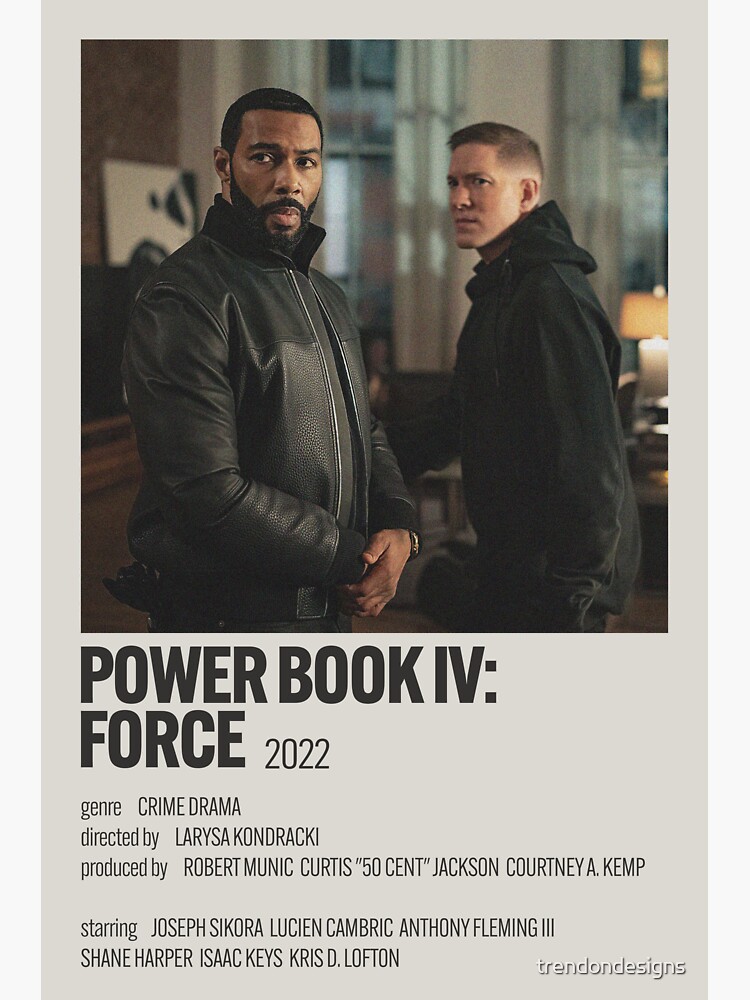 "Power Book IV Force Alternative Minimalist Movie/Show Poster" Sticker ...