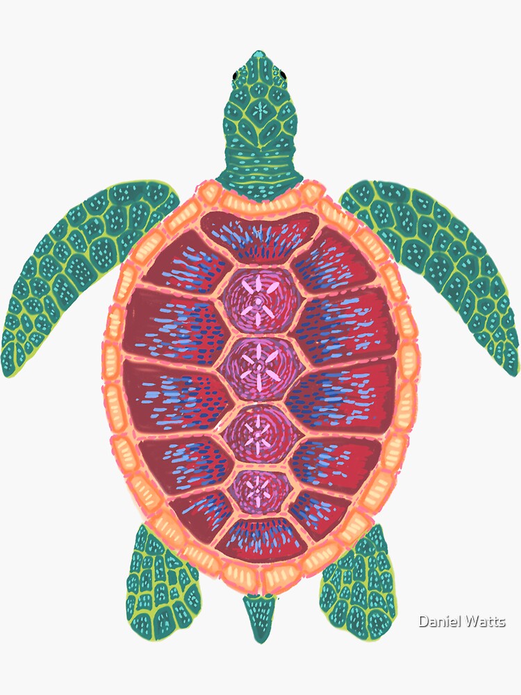 "Sea Turtle" Sticker for Sale by Daniel Watts | Redbubble