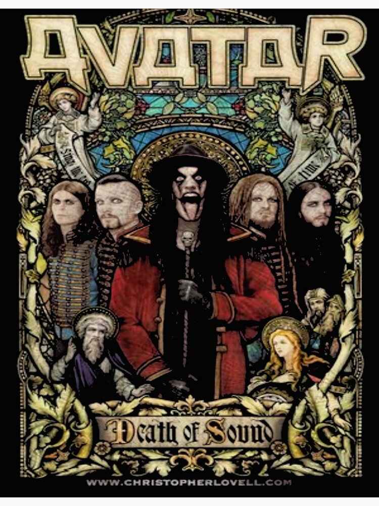 "sells band t-shirts avatar band, masks, posters, stickers,etc ...