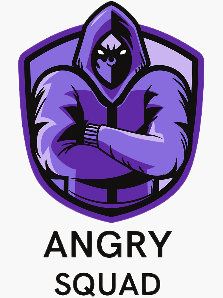 "Angry Squad" Sticker by khaja48002 | Redbubble