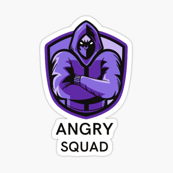 "Angry Squad" Sticker by khaja48002 | Redbubble