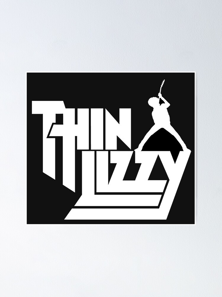"thin lizzy logo" Poster for Sale by mwookeypp | Redbubble