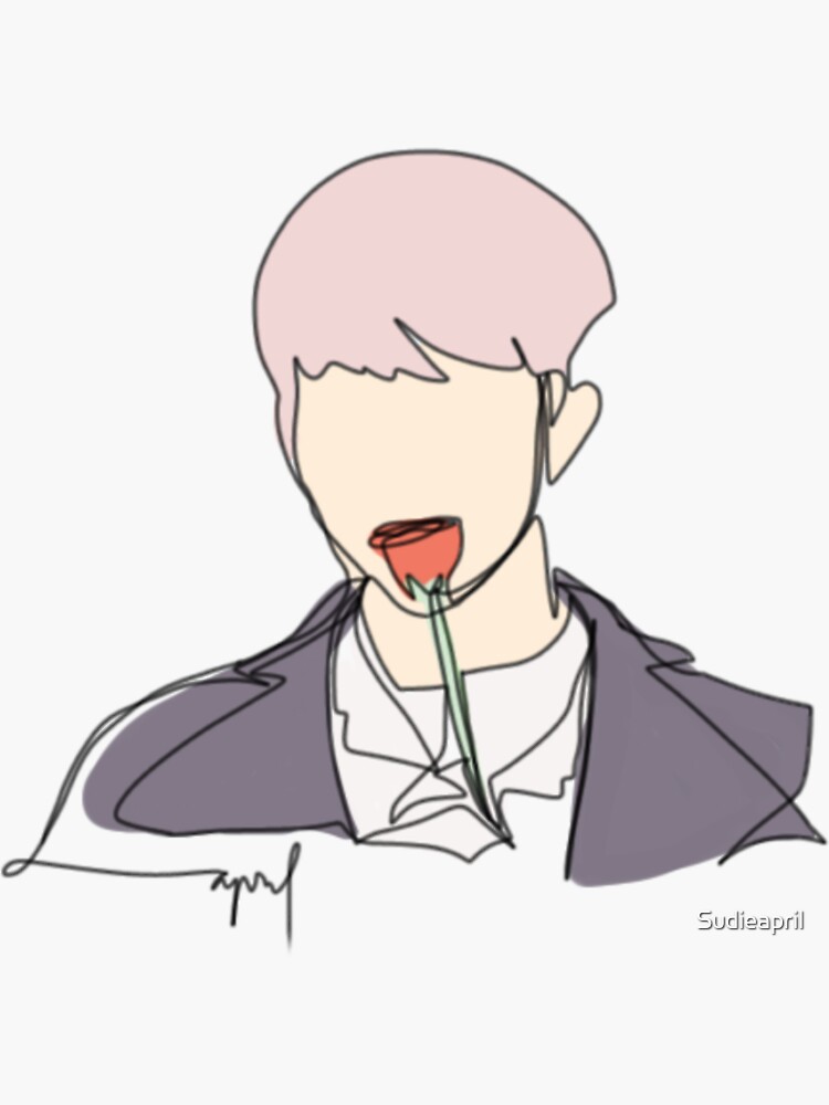 "BTS RM MERCHANDISE" Sticker by Sudieapril | Redbubble