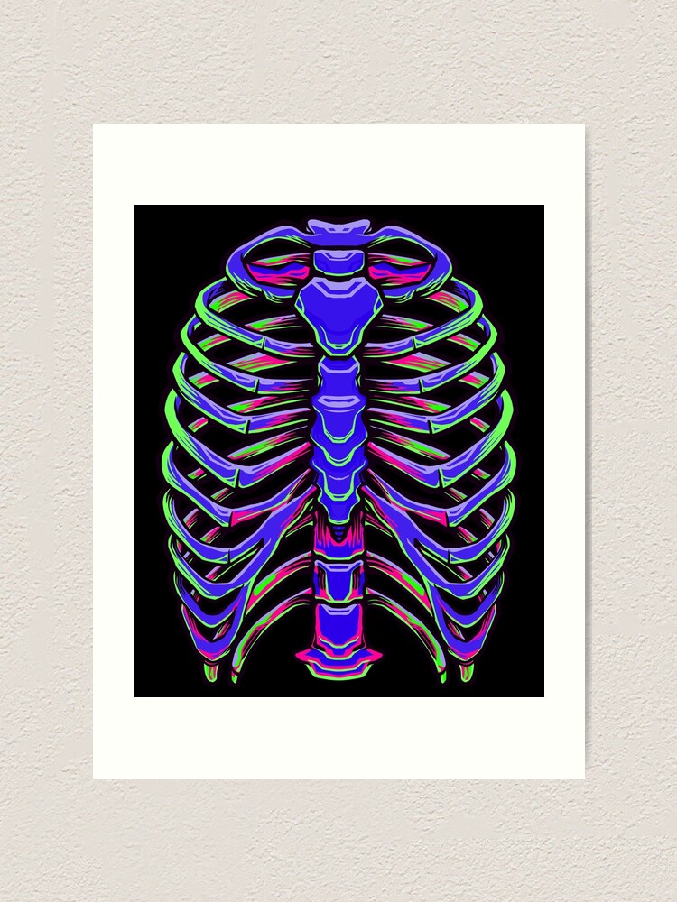 "Cyborg Body Rib Cage Skeleton Rib" Art Print for Sale by Macphisto71 ...