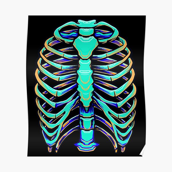 "Cyborg Body Brustkorb Skelett Rippe" Poster von Macphisto71 | Redbubble
