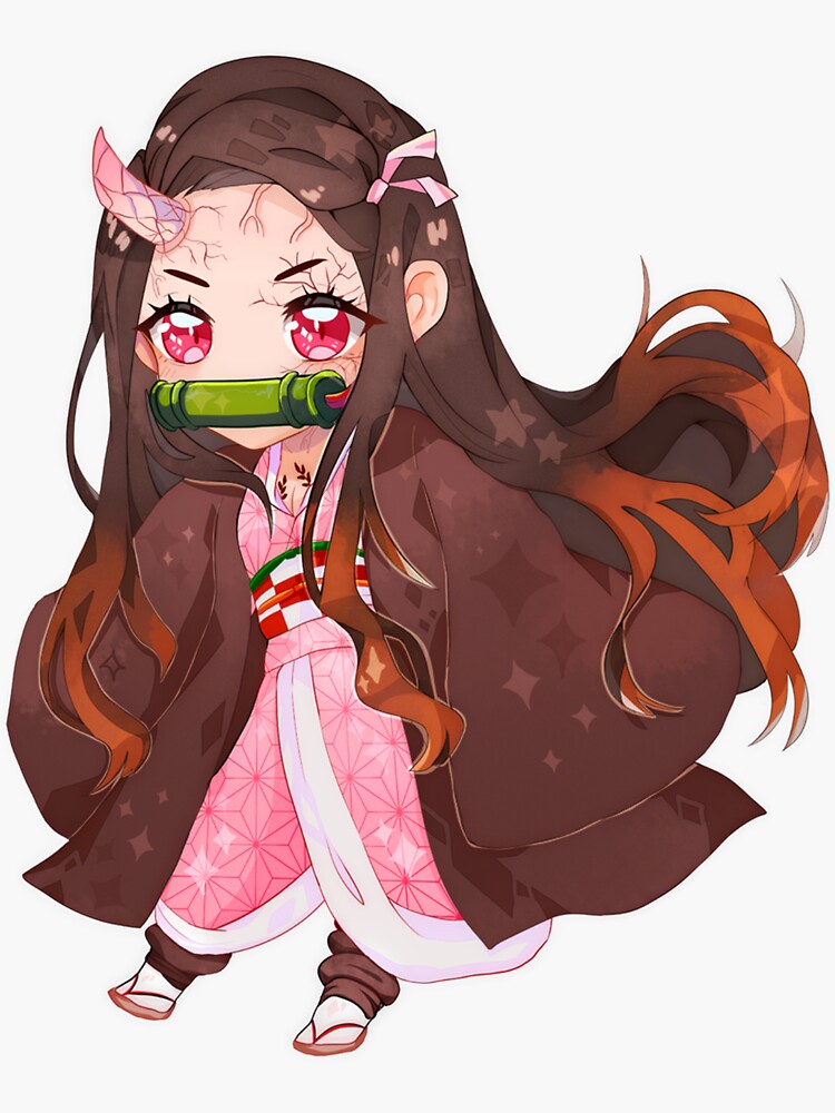 Pegatina «Bebé completo demonio nezuko Demon Slayer» de the355 | Redbubble