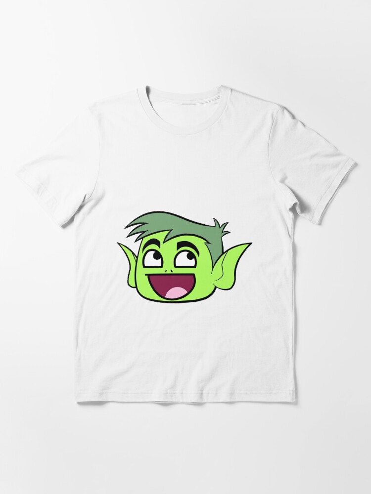 "Beast Boy Awesome Smiley" T-shirt by MrAwesomeFalcon | Redbubble