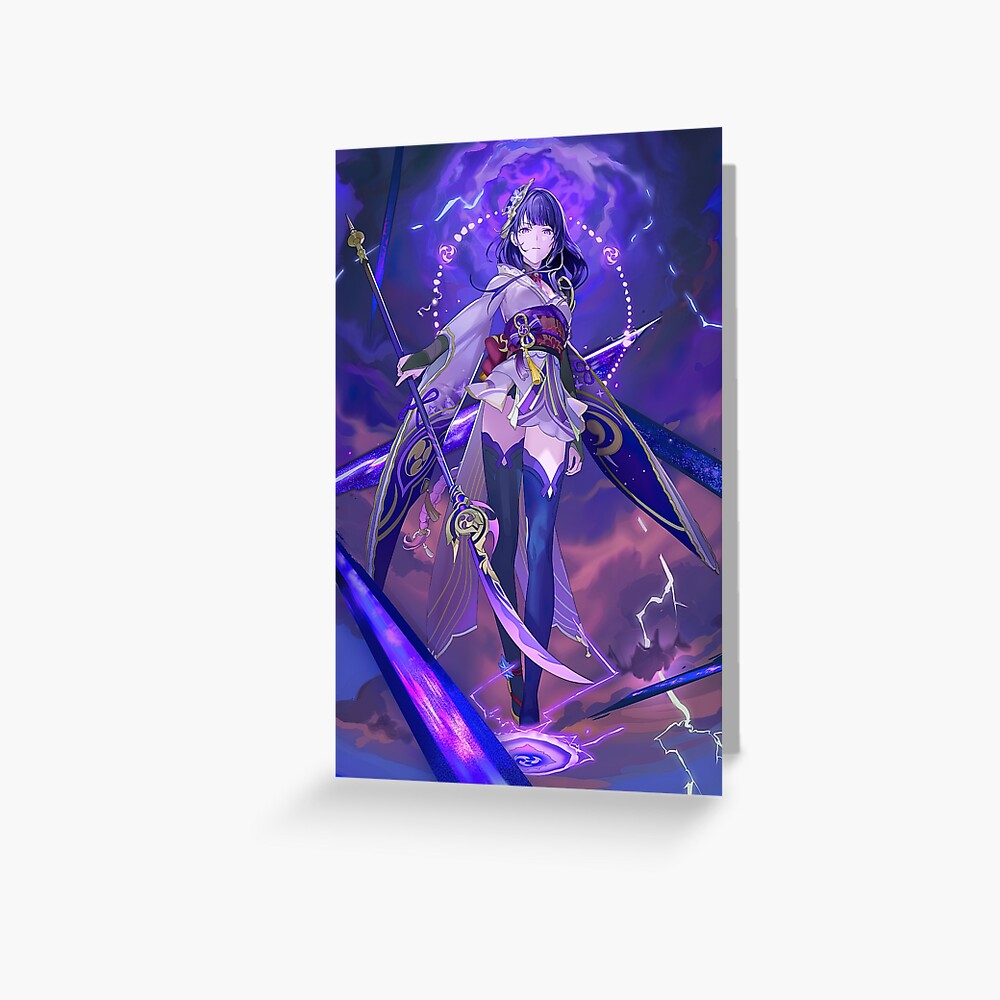 "Raiden Shogun Genshin Impact" Greeting Card for Sale by saranghandago ...