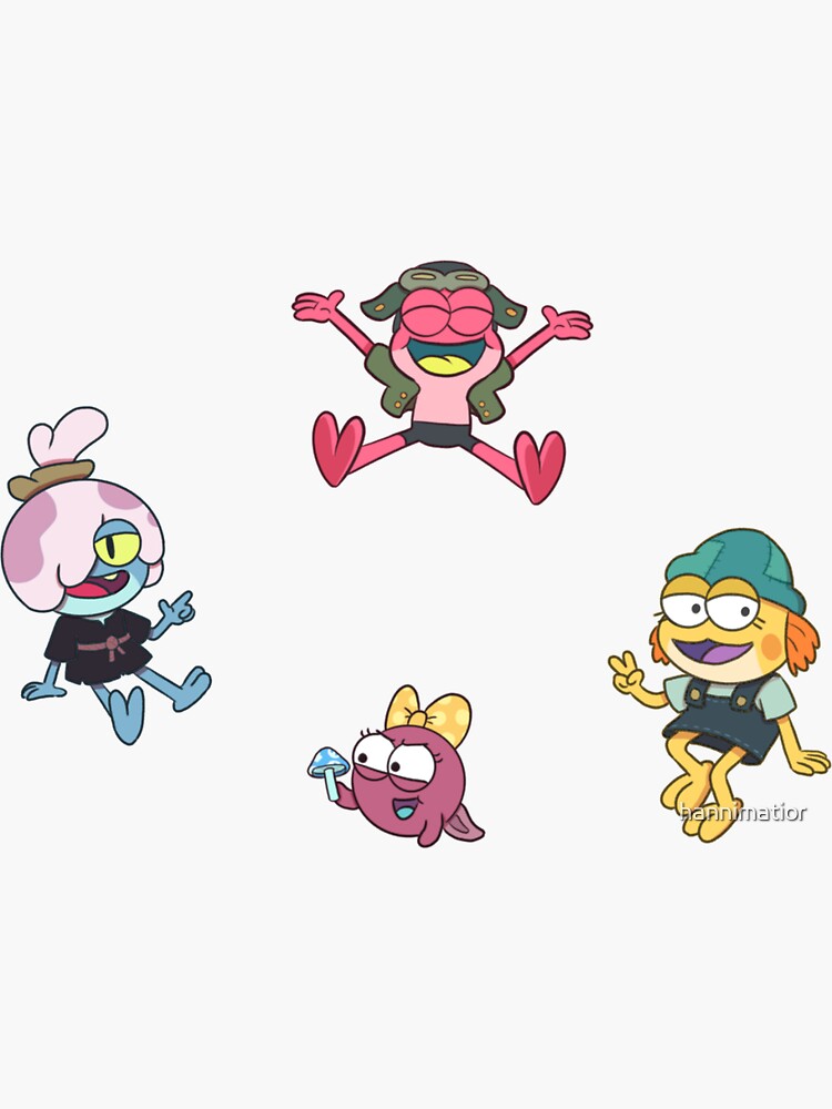"Amphibia Friends Set" Sticker for Sale by hannimatior | Redbubble