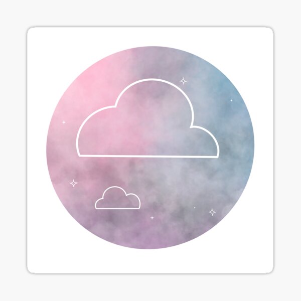 "Cloud Aesthetic " Sticker for Sale by morticiity | Redbubble