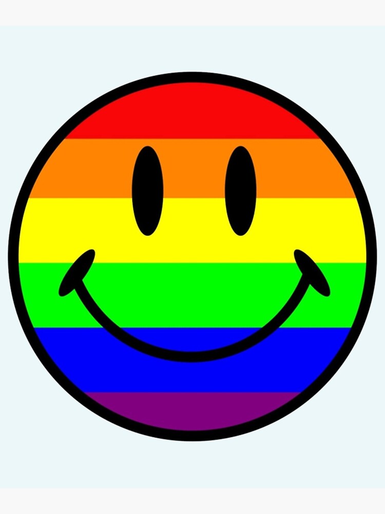 "Rainbow Smiley Face " Poster for Sale by Annawilliamshop | Redbubble