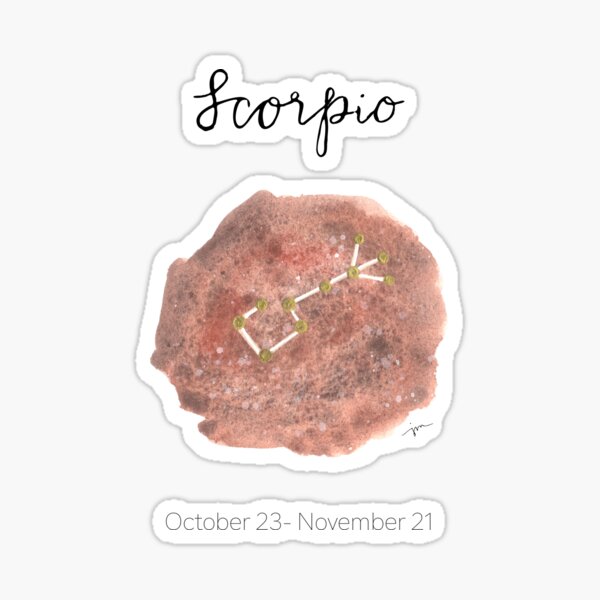 "Scorpio Constellation Art" Sticker by Jusart243 | Redbubble