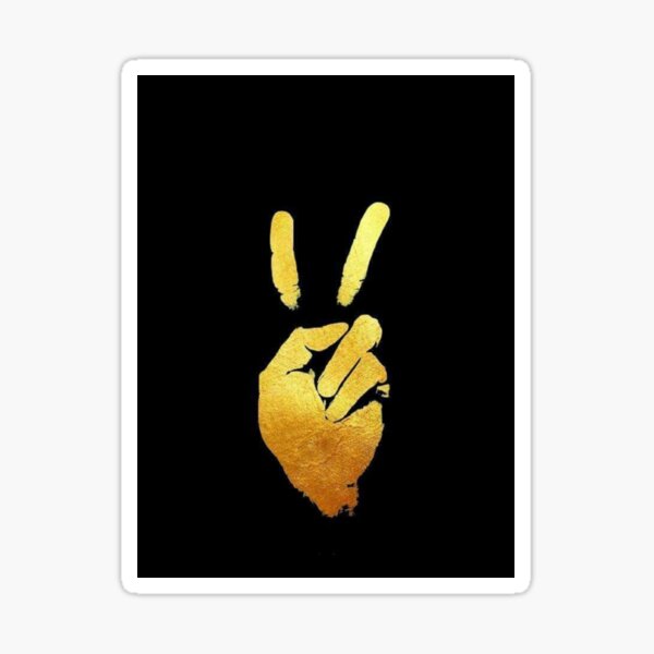 "hand signs" Sticker by ShopSmile57 | Redbubble