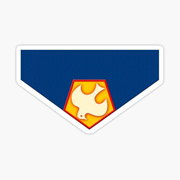 "PEACEMAKER (chest dove symbol) (series tv)" Sticker for Sale by ...