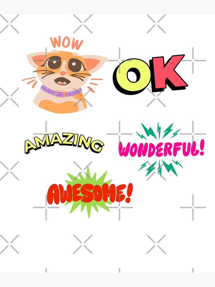 "Awesome" Sticker by MadihaAli | Redbubble