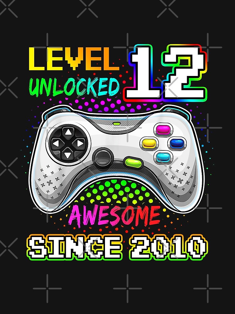 "Level 12 Unlocked Awesome 2010 Video Game 12th Birthday Youth" Poster ...