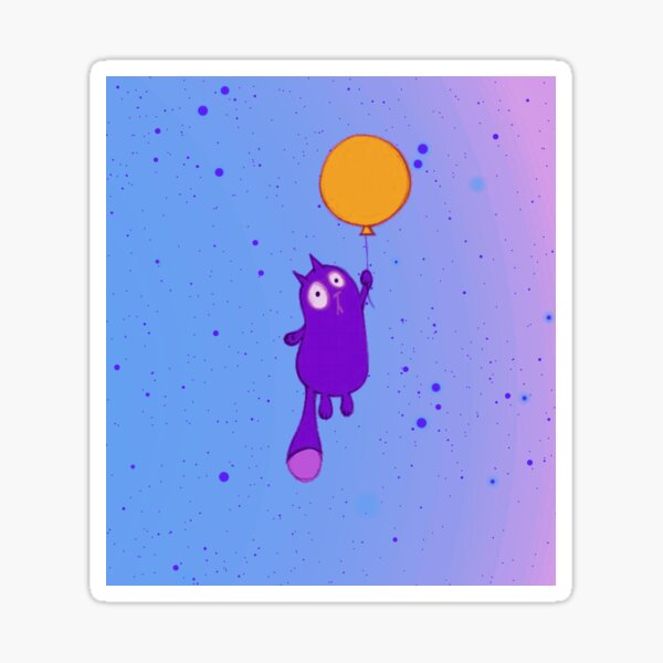 "Peg Cat Flying" Sticker for Sale by Saif6X | Redbubble