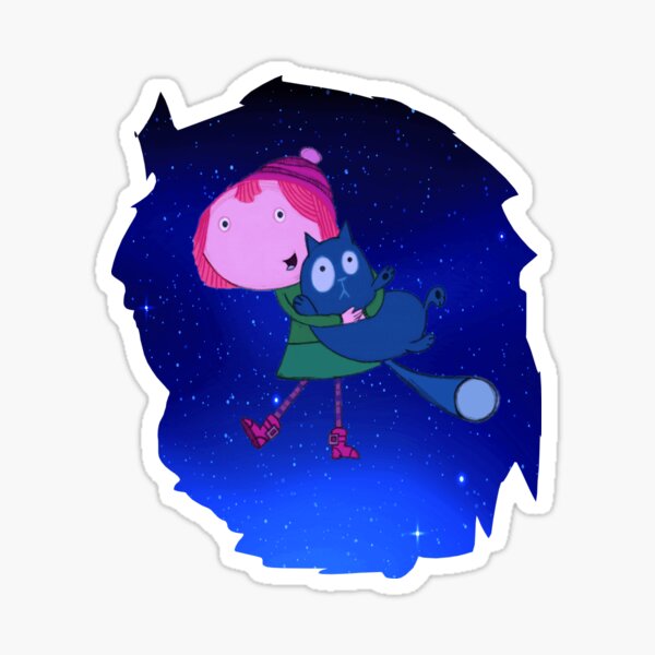 "hiking my cat peg plus cat " Sticker for Sale by Saif6X | Redbubble