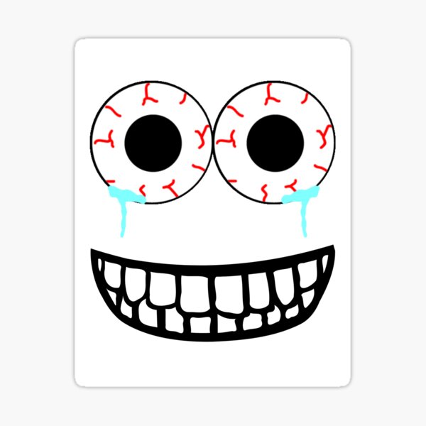 "Scary Face" Sticker by TimeKeeper1 | Redbubble