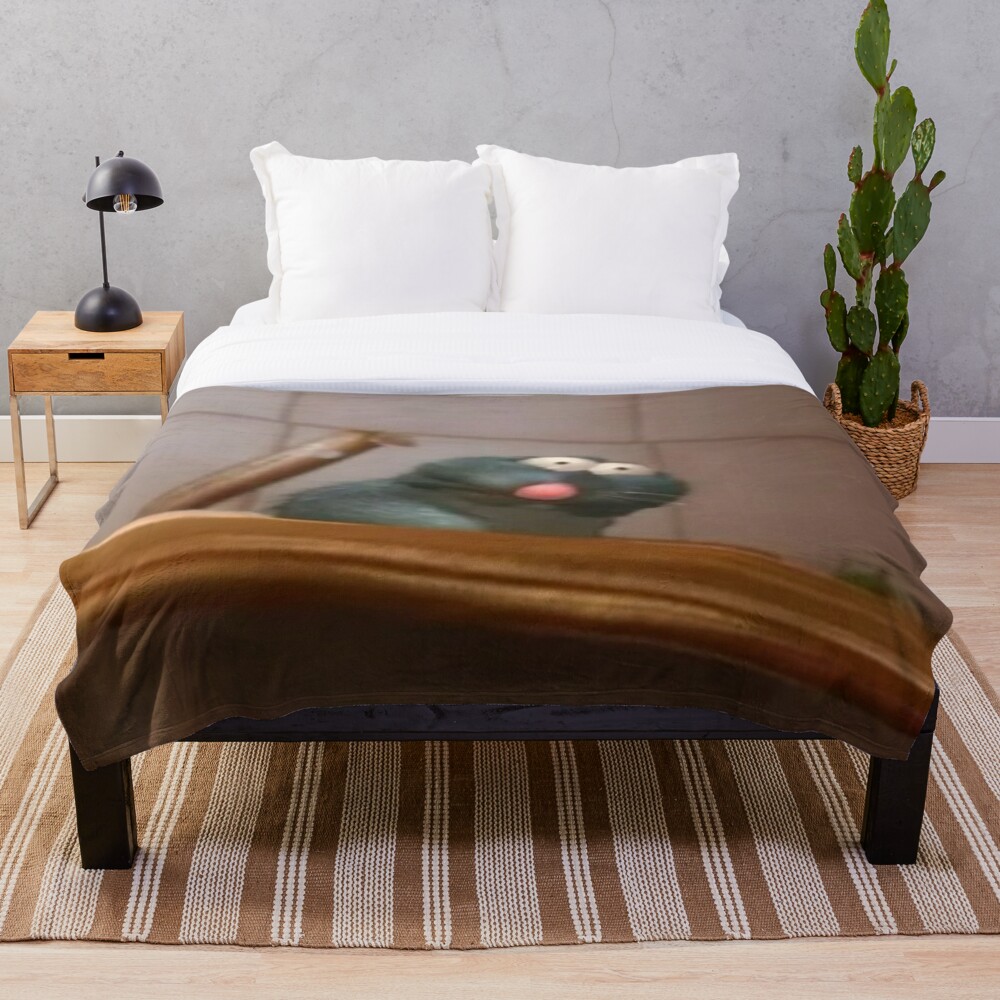 "Remy The Vomiting Rat" Throw Blanket for Sale by Carinamay | Redbubble