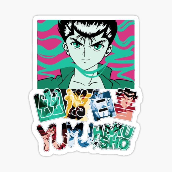 "Lovely Yusuke -Yu Yu Hakusho anime " Sticker by Slimepopi | Redbubble
