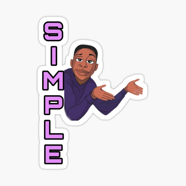 "Khaby lame simple " Sticker by sizamix | Redbubble