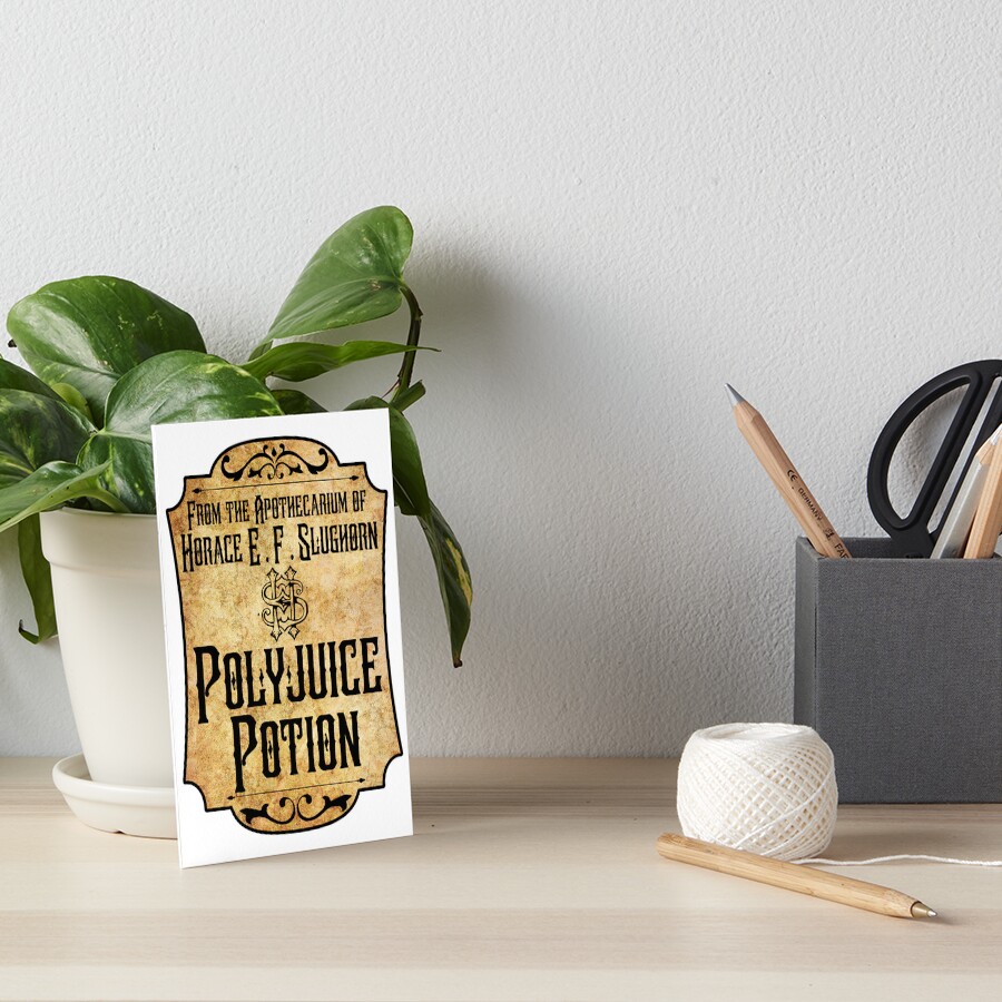 "Polyjuice potion label" Sticker for Sale by Freaky-Frenk | Redbubble