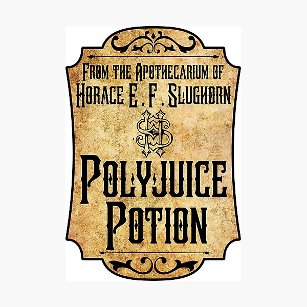 "Polyjuice potion label" Photographic Print for Sale by Freaky-Frenk ...