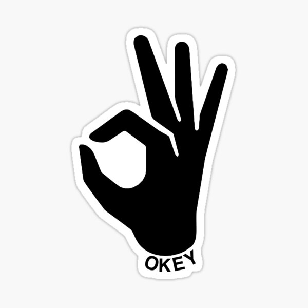 "Okey Hand" Sticker by ThunderBolt76 | Redbubble
