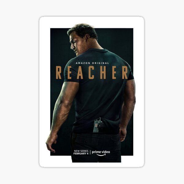 "reacher poster" Sticker by simssarah | Redbubble