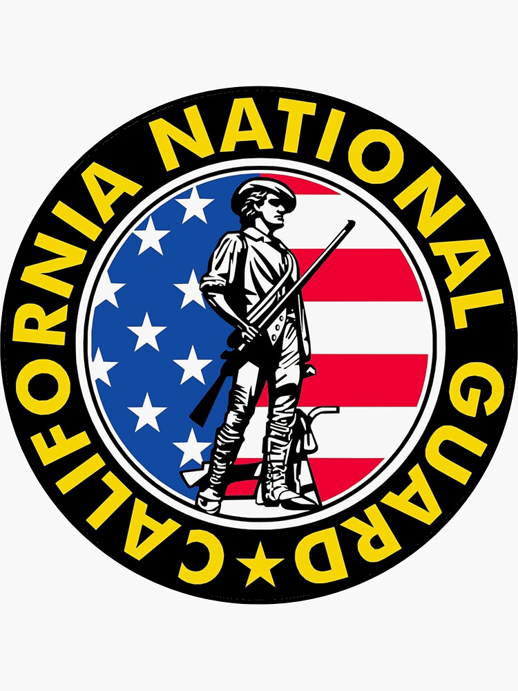 "California National Guard" Sticker by wordwidesymbols | Redbubble