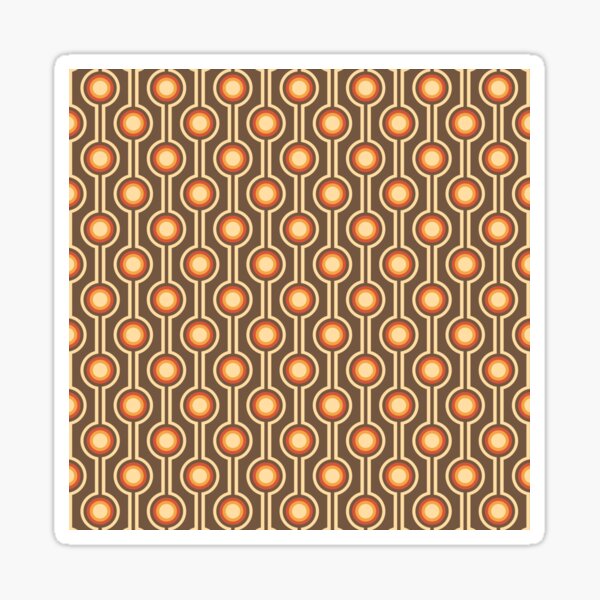 "Sirkel, 60s Circle Shape Seamless Retro Pattern in Retro Color Scheme ...