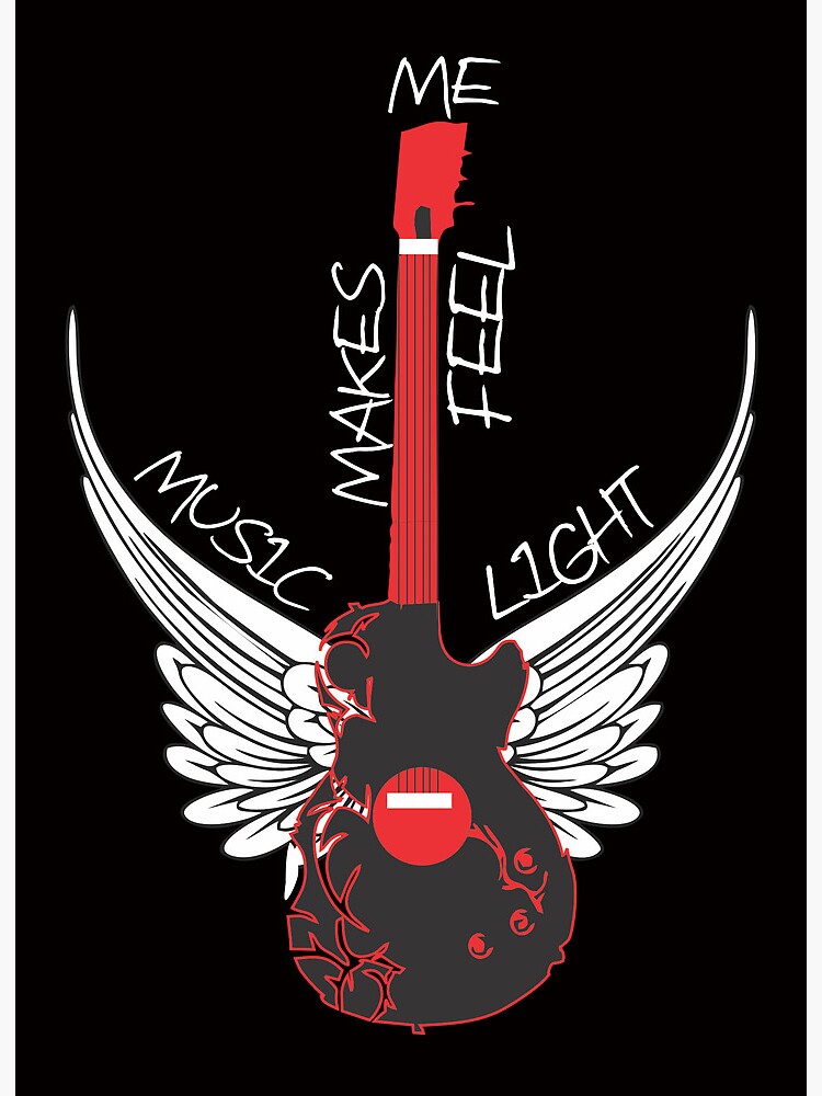 "Music makes me feel light" Art Board Print for Sale by Ruksana shaikh ...