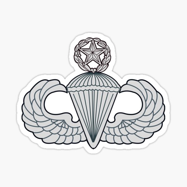 "Master Parachutist Badge - USA" Sticker for Sale by wordwidesymbols ...