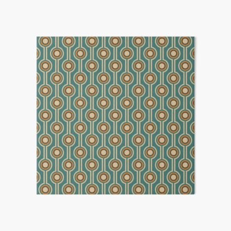 "Sirkel, 60s Circle Shape Seamless Retro Pattern in Retro Color Scheme ...
