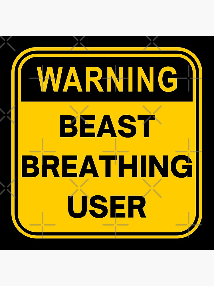 "Warning Beast Breathing User Demon Slayer Kimetsu no Yaiba KNY Funny ...