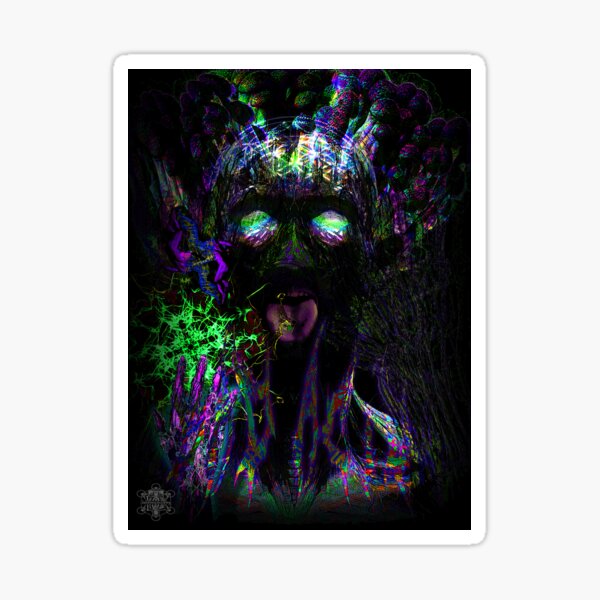 "Bad Acid" Sticker by AlexanderFox | Redbubble