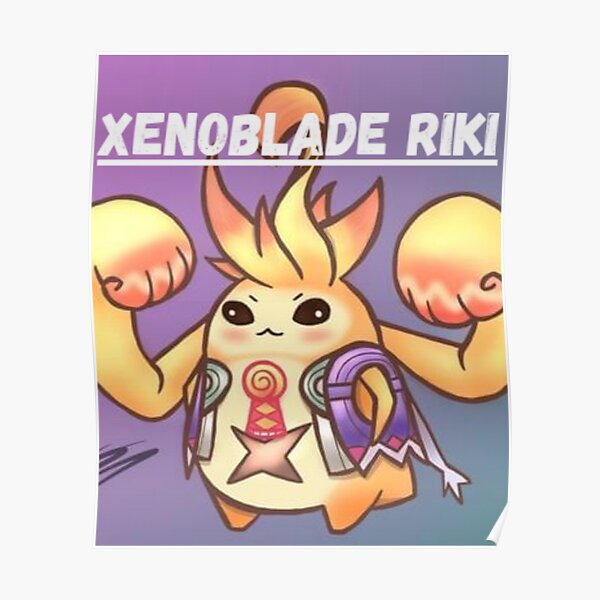 Póster «xenoblade riki prima» de MazalFine | Redbubble