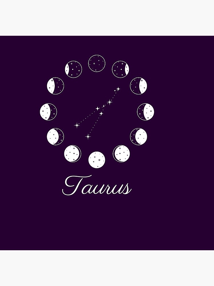 "constellation zodiac sign taurus moon phases" Poster for Sale by ...