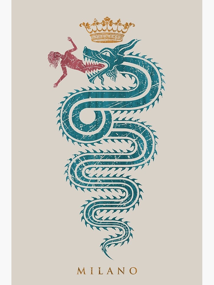 "The Biscione of Milan - Vintage Color" Poster by Lidra Zehcnas | Redbubble