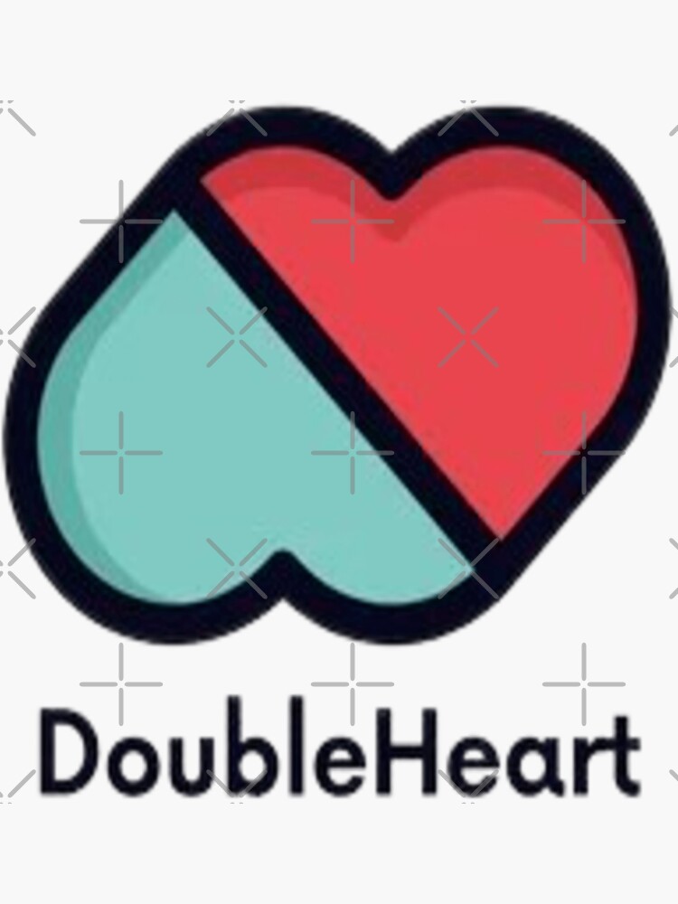 "Double Heart" Sticker for Sale by Unique7design | Redbubble