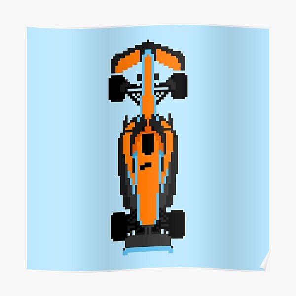"Mc laren Formula 1 2022 Car - Pixel art" Poster by javalinsta | Redbubble