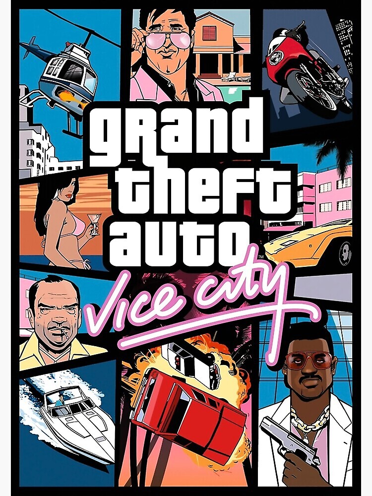 "gta vice city" Poster by stephenherzog | Redbubble