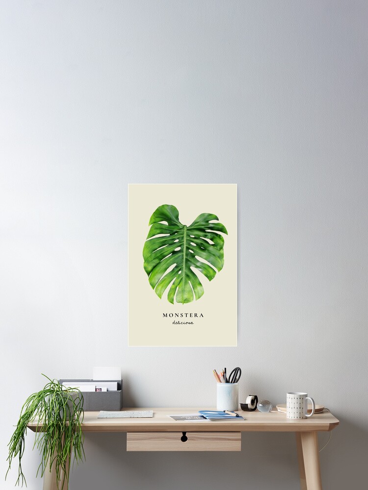 "Monstera print, monstera wall art, monstera leaf art, monstera art ...