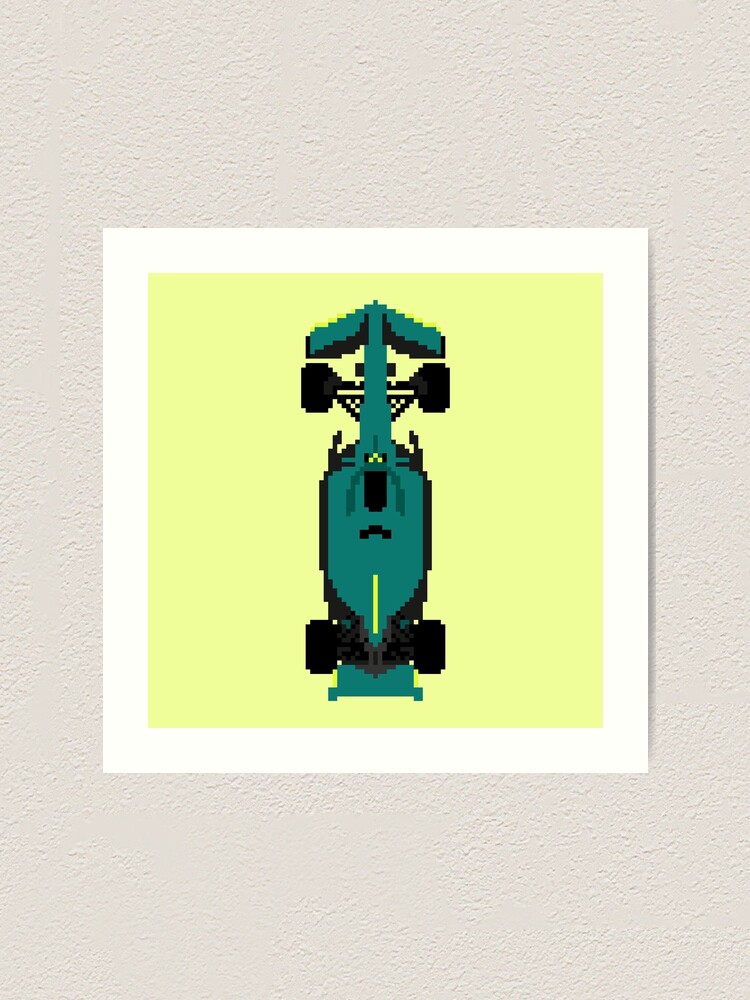 "Aston Martin Formula 1 2022 Car - Pixel art" Art Print by javalinsta ...